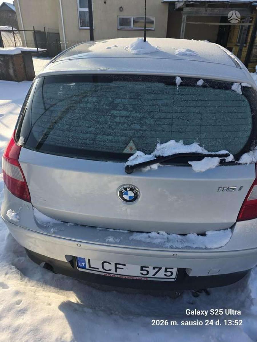 Pelēks BMW 116 2005 Jonava, ar dzinēja tilpumu 1.60 L un nobraukumu 278 tūkst. km par 1800 €, foto 5 vietnē AUTOMOTO.COM.LV