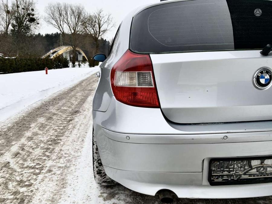 Grey BMW 116 2005 in Kaunas, with an engine capacity of 1.60 L and mileage of 321 thousand km for 1700 €, photo 10 on AUTOMOTO.COM.LV