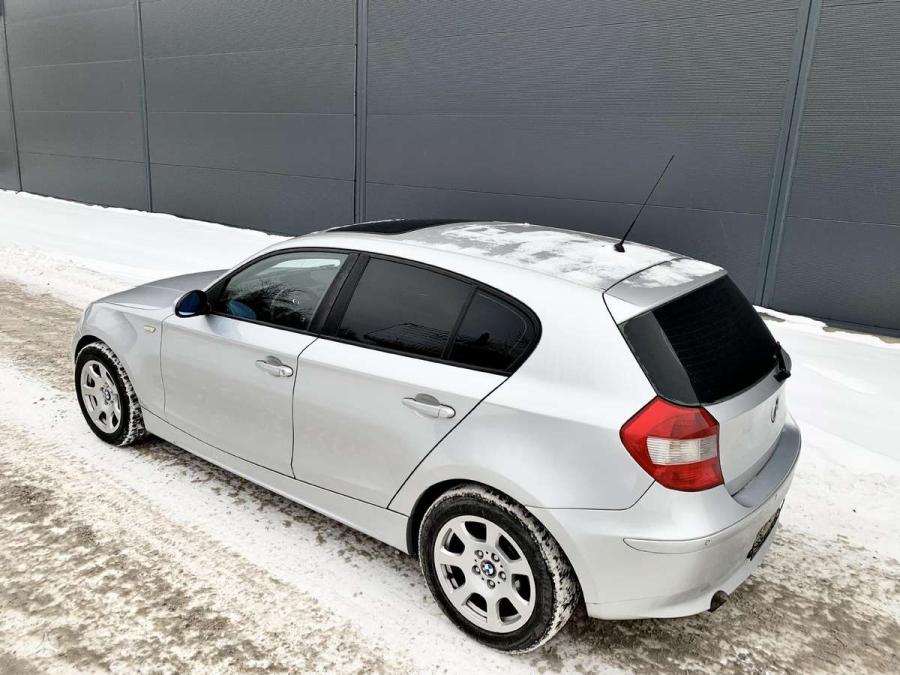 Grey BMW 116 2005 in Kaunas, with an engine capacity of 1.60 L and mileage of 321 thousand km for 1700 €, photo 14 on AUTOMOTO.COM.LV