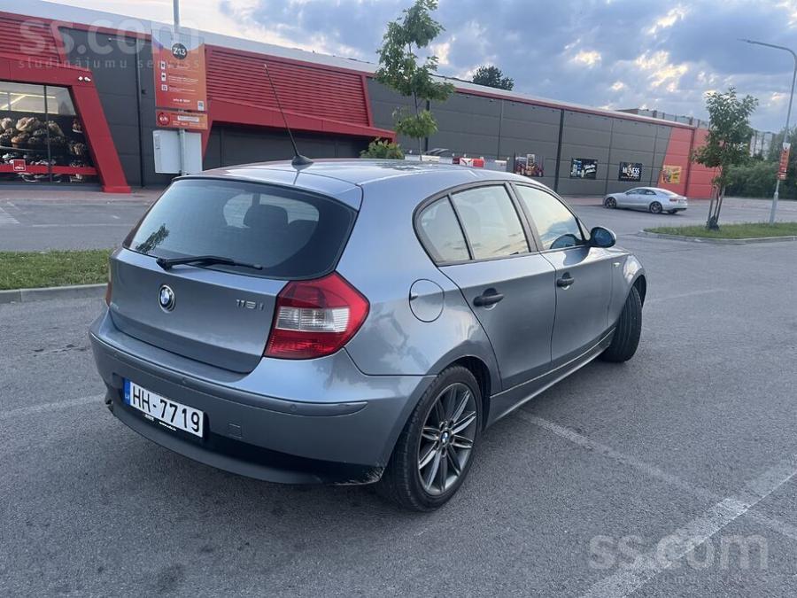 Pelēks BMW 116 2005 Jelgava, ar dzinēja tilpumu 1.60 L un nobraukumu 201 tūkst. km par 1750 €, foto 6 vietnē AUTOMOTO.COM.LV