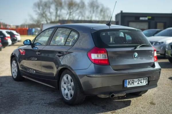 Grey BMW 116 2006 in Liepaja, with an engine capacity of 1.60 L and mileage of 164 thousand km for 3500 €, photo 2 on AUTOMOTO.COM.LV