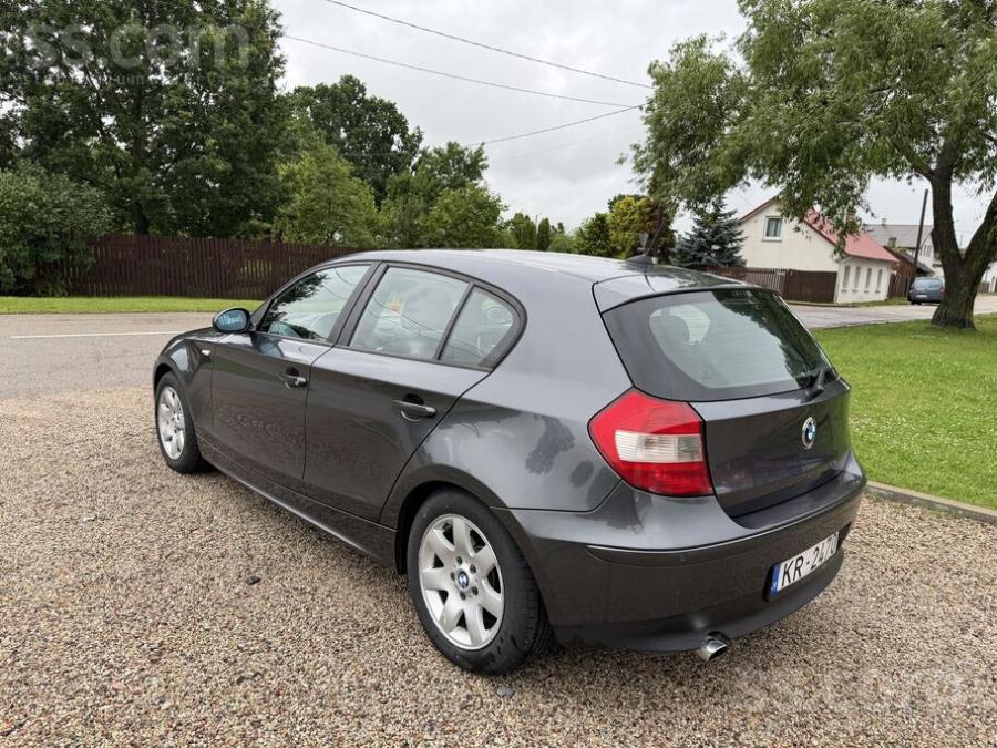 Grey BMW 116 2006 in Ventspils, with an engine capacity of 1.60 L and mileage of 194 thousand km for 2490 €, photo 7 on AUTOMOTO.COM.LV