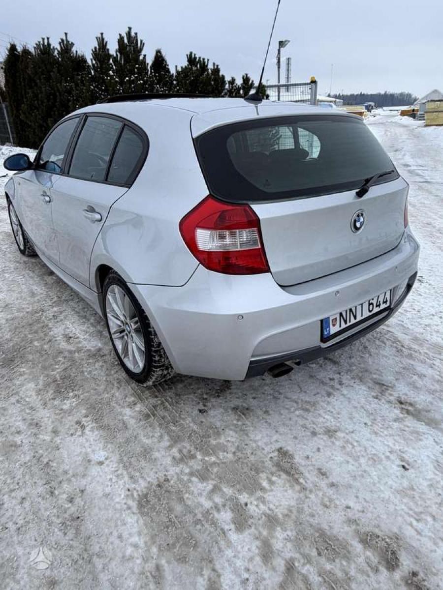 Grey BMW 116 2007 in Kaunas, with an engine capacity of 1.60 L and mileage of 210 thousand km for 2100 €, photo 10 on AUTOMOTO.COM.LV