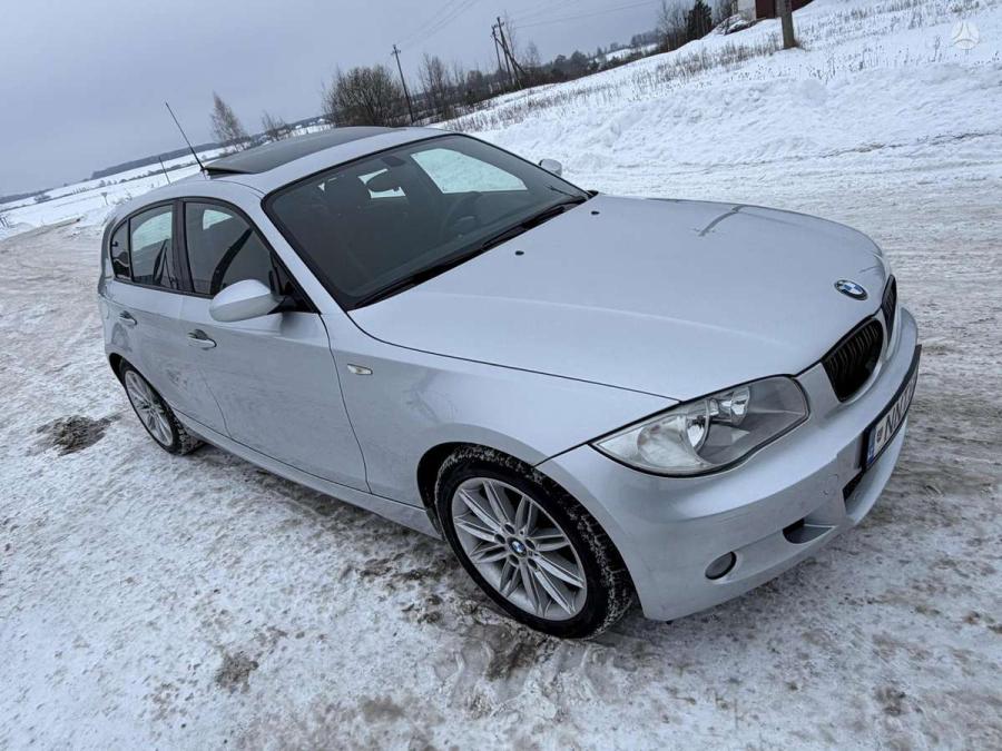 Grey BMW 116 2007 in Kaunas, with an engine capacity of 1.60 L and mileage of 210 thousand km for 2100 €, photo 11 on AUTOMOTO.COM.LV