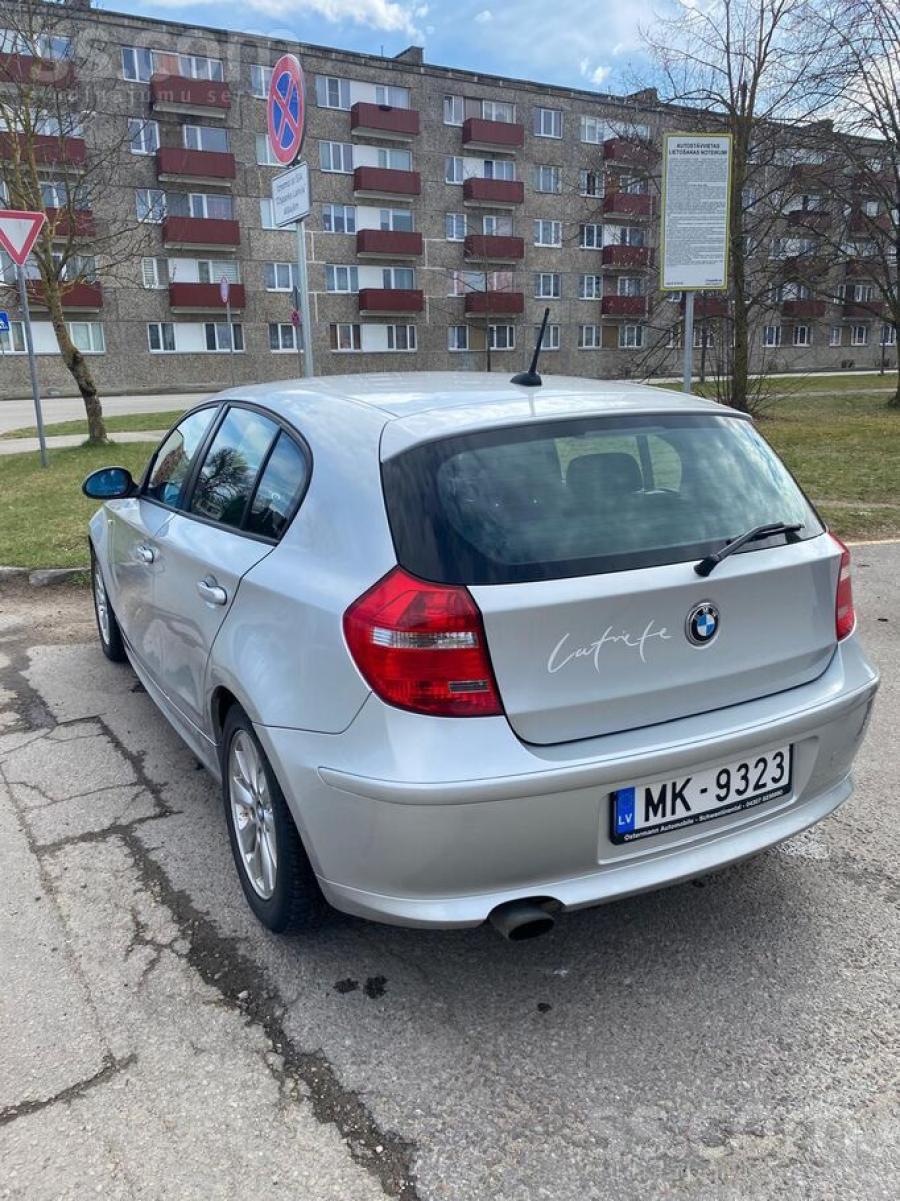 Grey BMW 116 2007 in Riga, with an engine capacity of 1.60 L and mileage of 234 thousand km for 3250 €, photo 5 on AUTOMOTO.COM.LV
