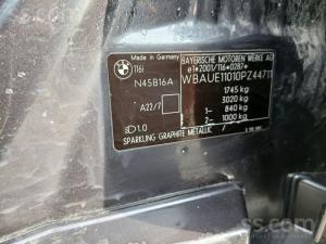 Pelēks BMW 116 2007 Rīga, ar dzinēja tilpumu 1.60 L un nobraukumu 0 tūkst. km par 2100 €, foto 10 vietnē AUTOMOTO.COM.LV