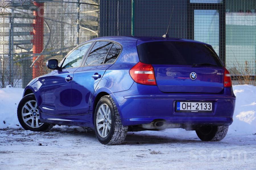 Grey BMW 116 2010 in Riga, with an engine capacity of 2.00 L and mileage of 108 thousand km for 3990 €, photo 5 on AUTOMOTO.COM.LV