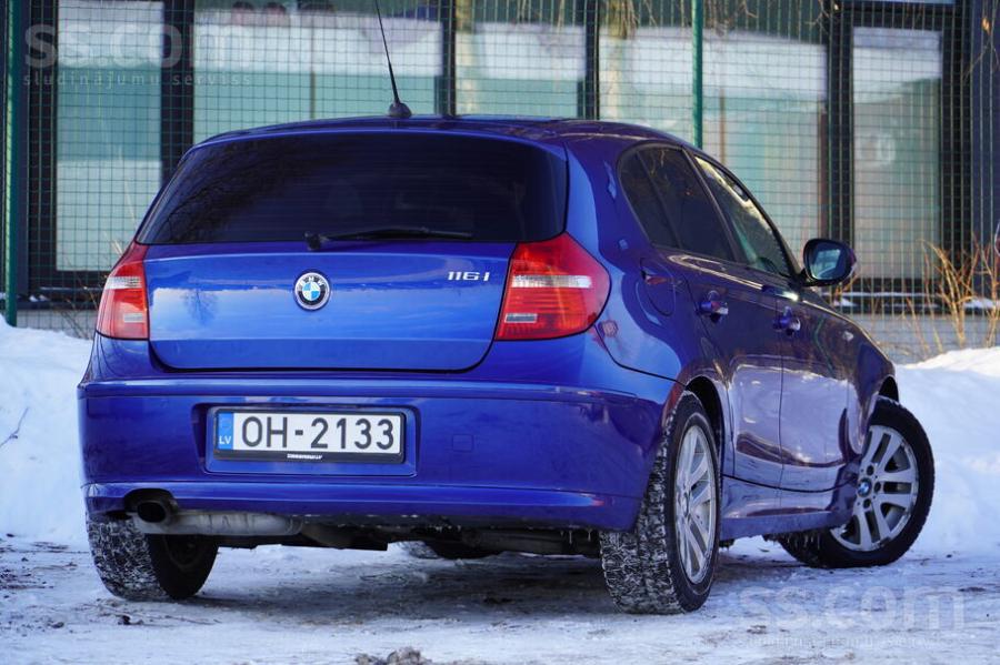 Grey BMW 116 2010 in Riga, with an engine capacity of 2.00 L and mileage of 108 thousand km for 3990 €, photo 8 on AUTOMOTO.COM.LV
