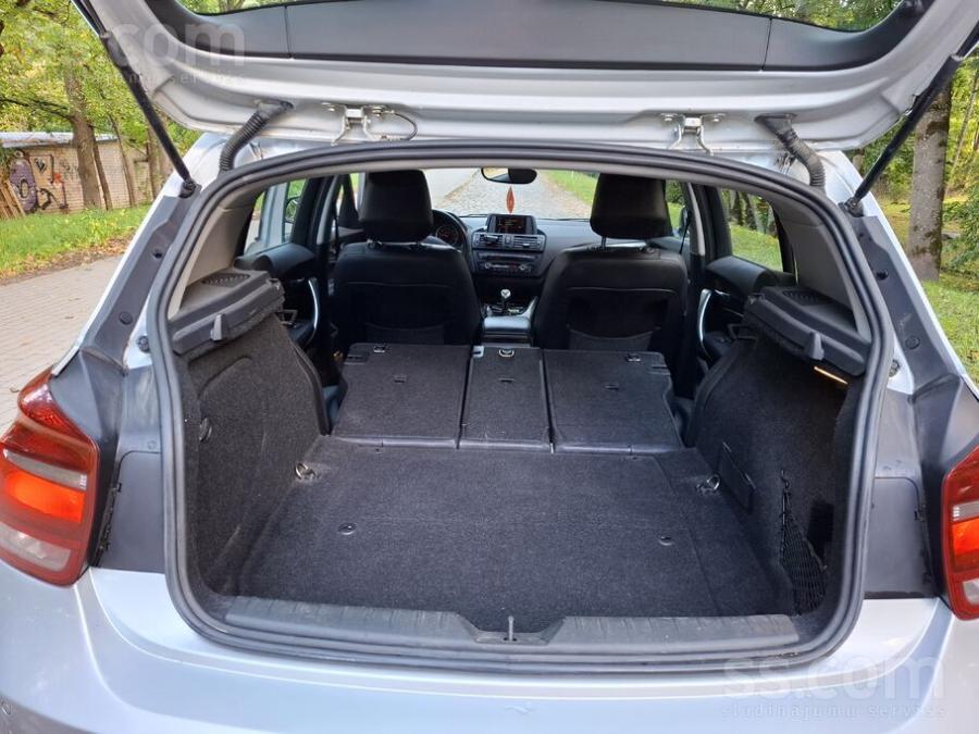 Grey BMW 116 2011 in Saldus, with an engine capacity of 1.60 L and mileage of 170 thousand km for 5499 €, photo 14 on AUTOMOTO.COM.LV