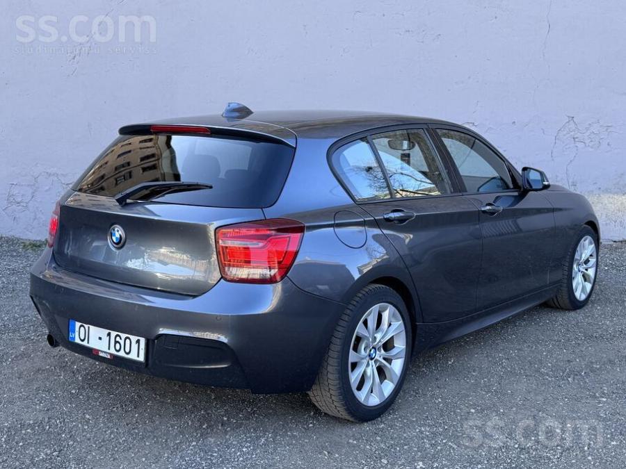 Grey BMW 116 2012 in Riga, with an engine capacity of 1.60 L and mileage of 261 thousand km for 6900 €, photo 7 on AUTOMOTO.COM.LV