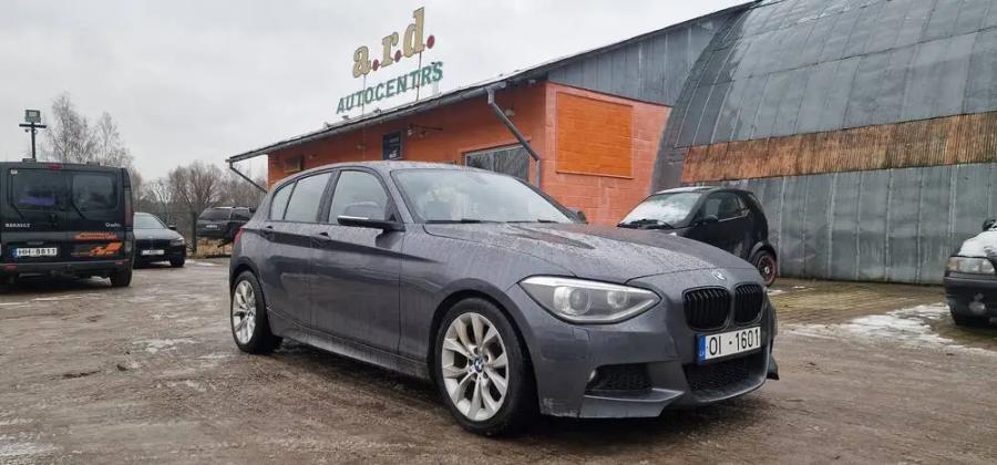 Pelēks BMW 116 2012 Valmiera, ar dzinēja tilpumu 1.60 L un nobraukumu 261 tūkst. km par 7000 €, foto 1 vietnē AUTOMOTO.COM.LV