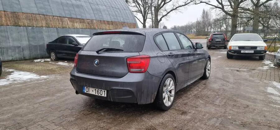 Pelēks BMW 116 2012 Valmiera, ar dzinēja tilpumu 1.60 L un nobraukumu 261 tūkst. km par 7000 €, foto 4 vietnē AUTOMOTO.COM.LV