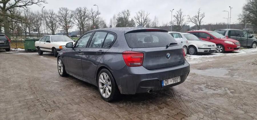 Pelēks BMW 116 2012 Valmiera, ar dzinēja tilpumu 1.60 L un nobraukumu 261 tūkst. km par 7000 €, foto 5 vietnē AUTOMOTO.COM.LV