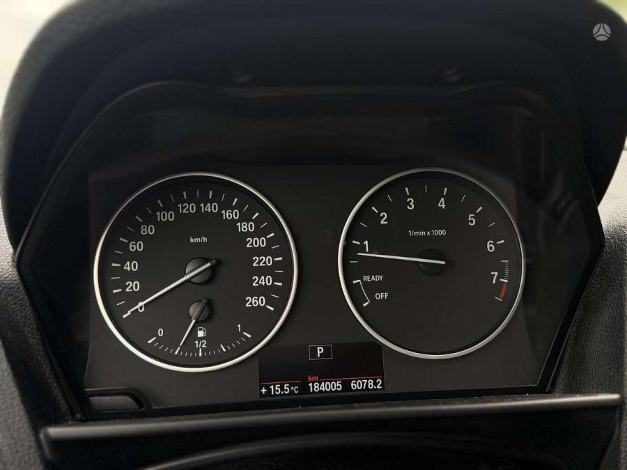 Grey BMW 116 2012 in Vilnius, with an engine capacity of 1.60 L and mileage of 184 thousand km for 5550 €, photo 32 on AUTOMOTO.COM.LV