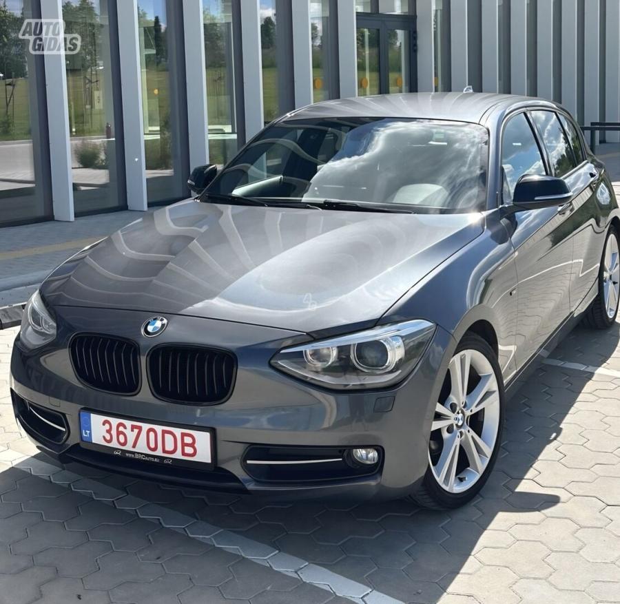 Grey BMW 116 2012 in Vilnius, with an engine capacity of 1.60 L and mileage of 285 thousand km for 4300 €, photo 3 on AUTOMOTO.COM.LV