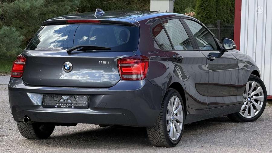 Grey BMW 116 2012 in Ukmerge, with an engine capacity of 1.60 L and mileage of 265 thousand km for 4350 €, photo 4 on AUTOMOTO.COM.LV