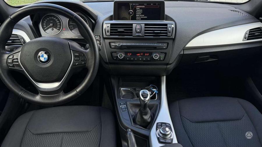 Grey BMW 116 2012 in Ukmerge, with an engine capacity of 1.60 L and mileage of 265 thousand km for 4350 €, photo 15 on AUTOMOTO.COM.LV