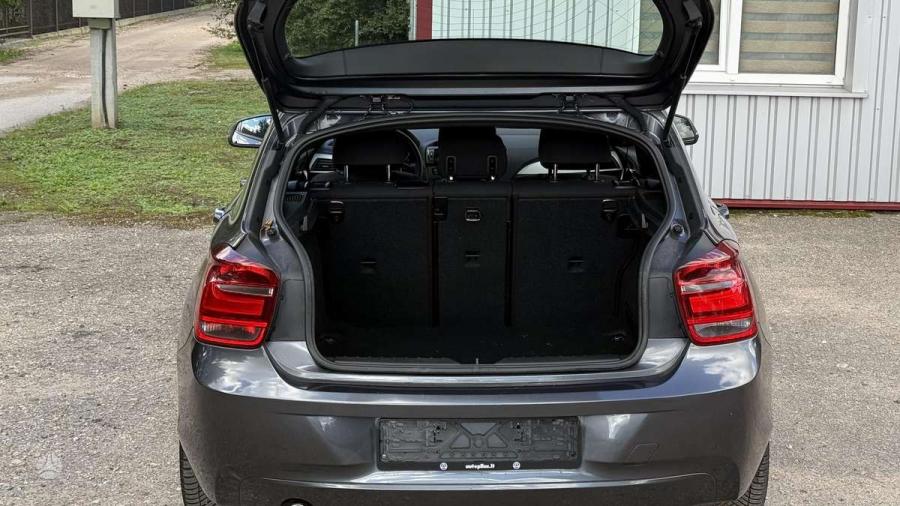 Grey BMW 116 2012 in Ukmerge, with an engine capacity of 1.60 L and mileage of 265 thousand km for 4350 €, photo 24 on AUTOMOTO.COM.LV