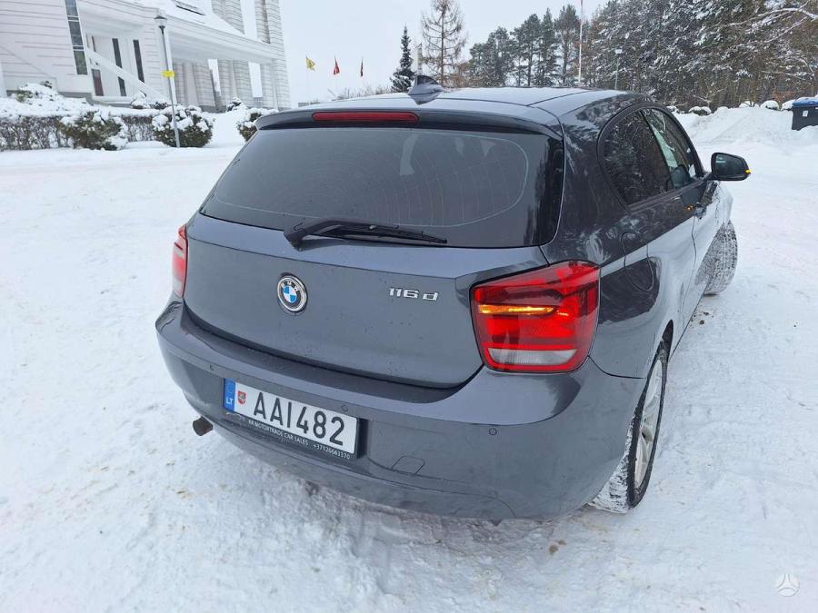 Pelēks BMW 116 2013 Elektrėnai, ar dzinēja tilpumu 1.60 L un nobraukumu 385 tūkst. km par 4690 €, foto 12 vietnē AUTOMOTO.COM.LV