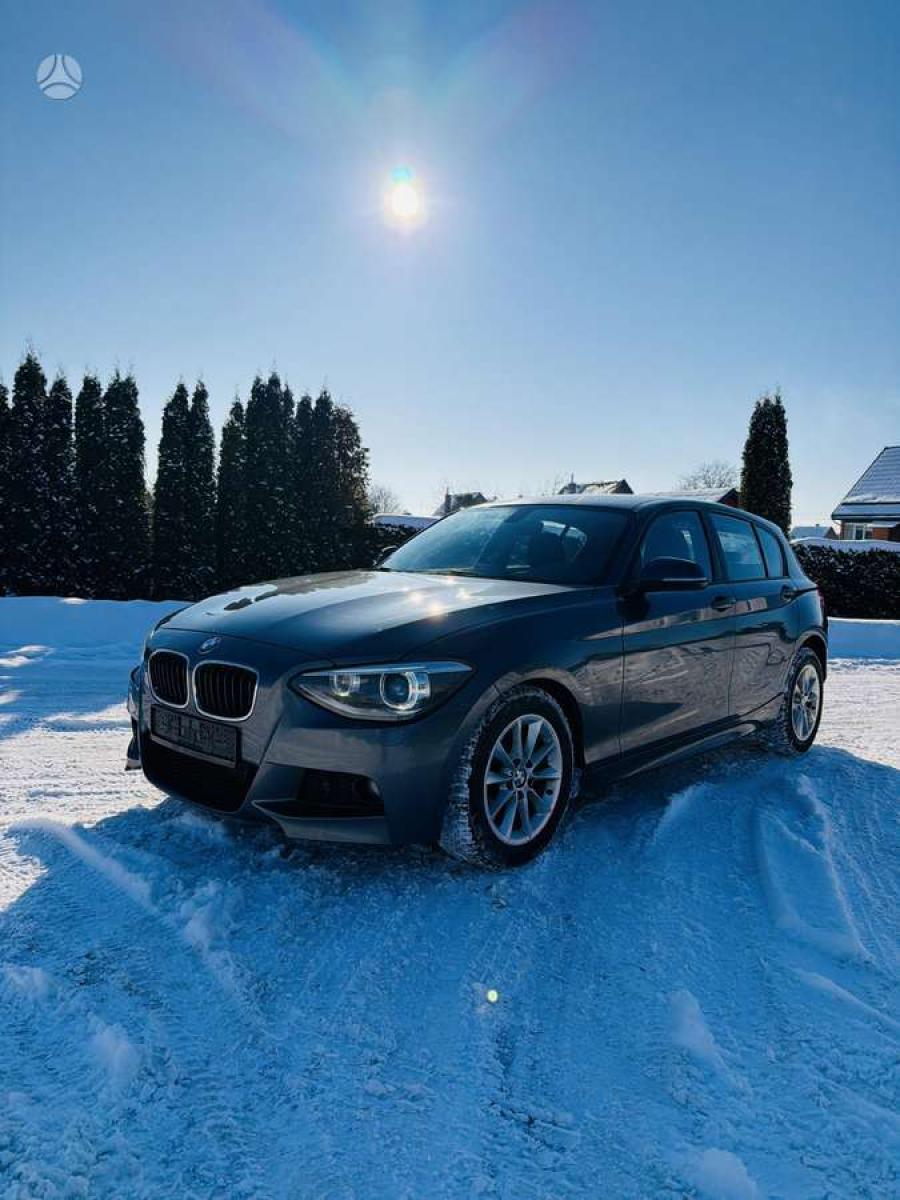Grey BMW 116 2013 in Kaunas, with an engine capacity of 1.60 L and mileage of 131 thousand km for 6850 €, photo 2 on AUTOMOTO.COM.LV