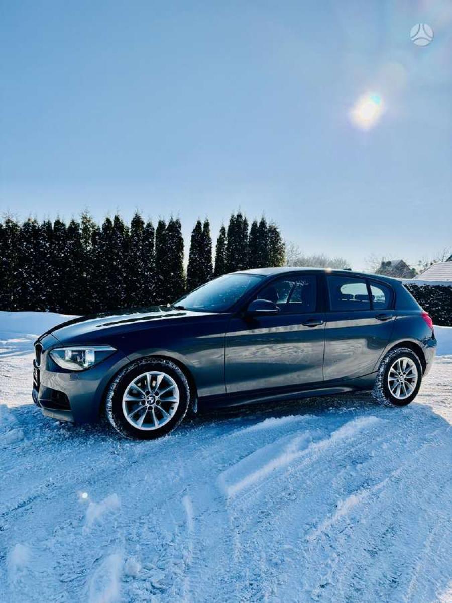 Grey BMW 116 2013 in Kaunas, with an engine capacity of 1.60 L and mileage of 131 thousand km for 6850 €, photo 4 on AUTOMOTO.COM.LV