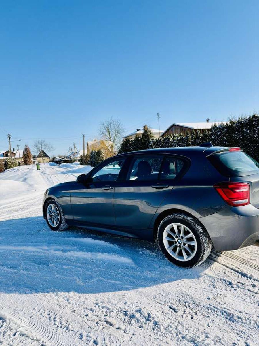 Grey BMW 116 2013 in Kaunas, with an engine capacity of 1.60 L and mileage of 131 thousand km for 6850 €, photo 5 on AUTOMOTO.COM.LV