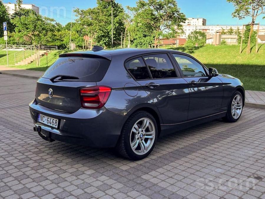 Pelēks BMW 116 2014 Rīga, ar dzinēja tilpumu 1.60 L un nobraukumu 278 tūkst. km par 5900 €, foto 5 vietnē AUTOMOTO.COM.LV