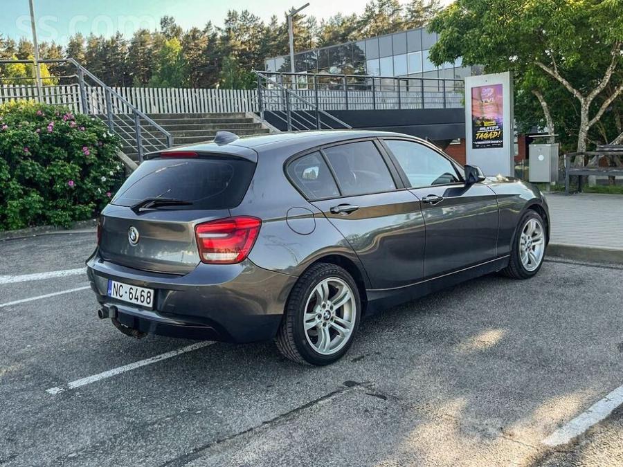 Pelēks BMW 116 2014 Rīga, ar dzinēja tilpumu 1.60 L un nobraukumu 278 tūkst. km par 5300 €, foto 3 vietnē AUTOMOTO.COM.LV