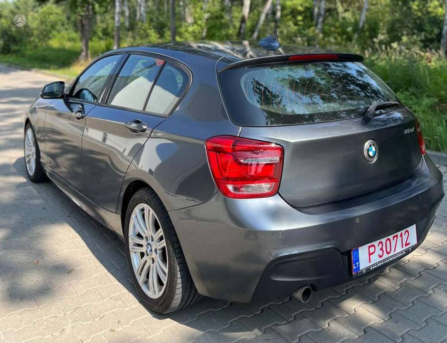 Grey BMW 116 2014 in Kaunas, with an engine capacity of 2.00 L and mileage of 304 thousand km for 6800 €, photo 5 on AUTOMOTO.COM.LV