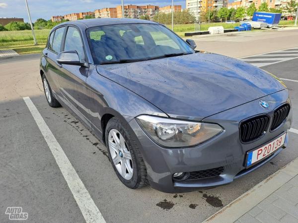 Grey BMW 116 2015 in Klaipeda, with an engine capacity of 1.60 L and mileage of 380 thousand km for 4750 €, photo 3 on AUTOMOTO.COM.LV