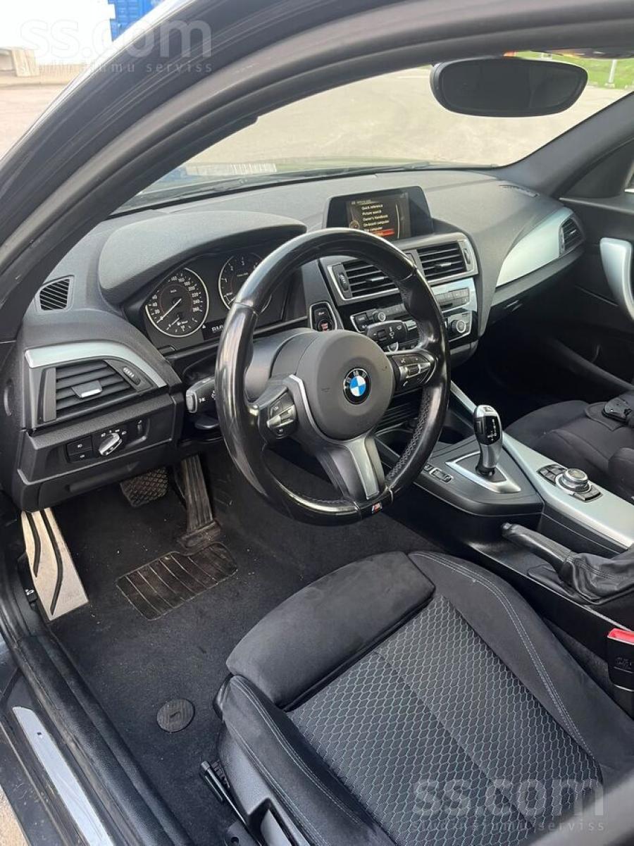 Grey BMW 116 2016 in Riga, with an engine capacity of 1.50 L and mileage of 213 thousand km for 8600 €, photo 5 on AUTOMOTO.COM.LV