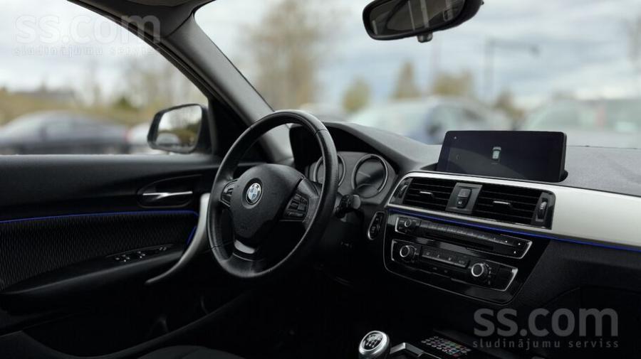Grey BMW 116 2017 in Jelgava, with an engine capacity of 1.50 L and mileage of 182 thousand km for 9990 €, photo 12 on AUTOMOTO.COM.LV