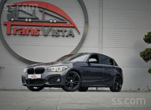 Grey BMW 116 2018 in Telschi, with an engine capacity of 1.50 L and mileage of 96 thousand km for 13999 €, photo  on AUTOMOTO.COM.LV