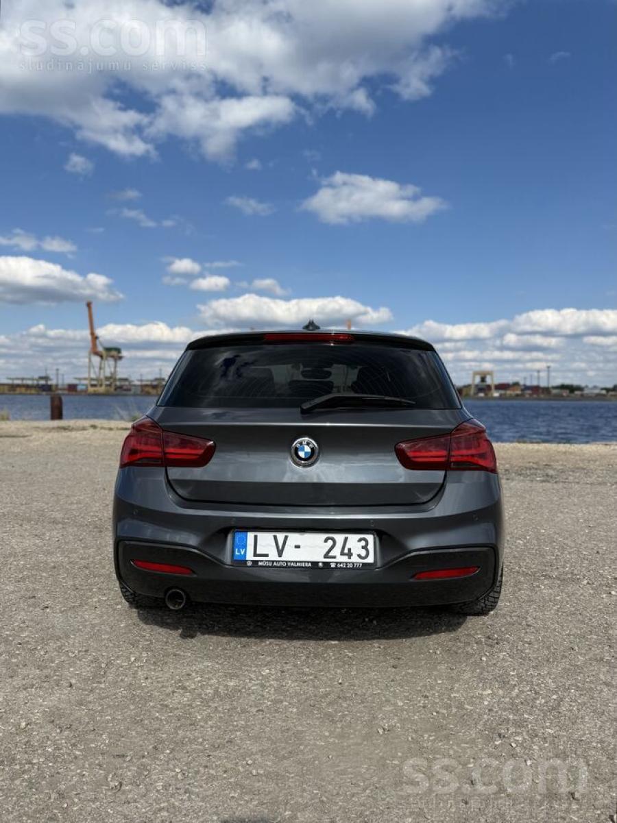 Grey BMW 116 2019 in Riga, with an engine capacity of 1.50 L and mileage of 179 thousand km for 12300 €, photo 5 on AUTOMOTO.COM.LV