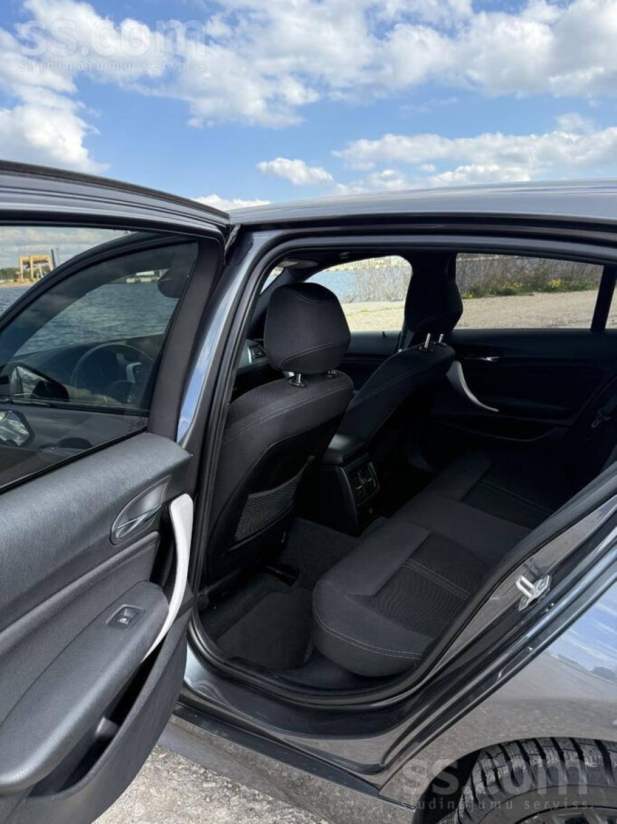 Grey BMW 116 2019 in Riga, with an engine capacity of 1.50 L and mileage of 179 thousand km for 12300 €, photo 8 on AUTOMOTO.COM.LV