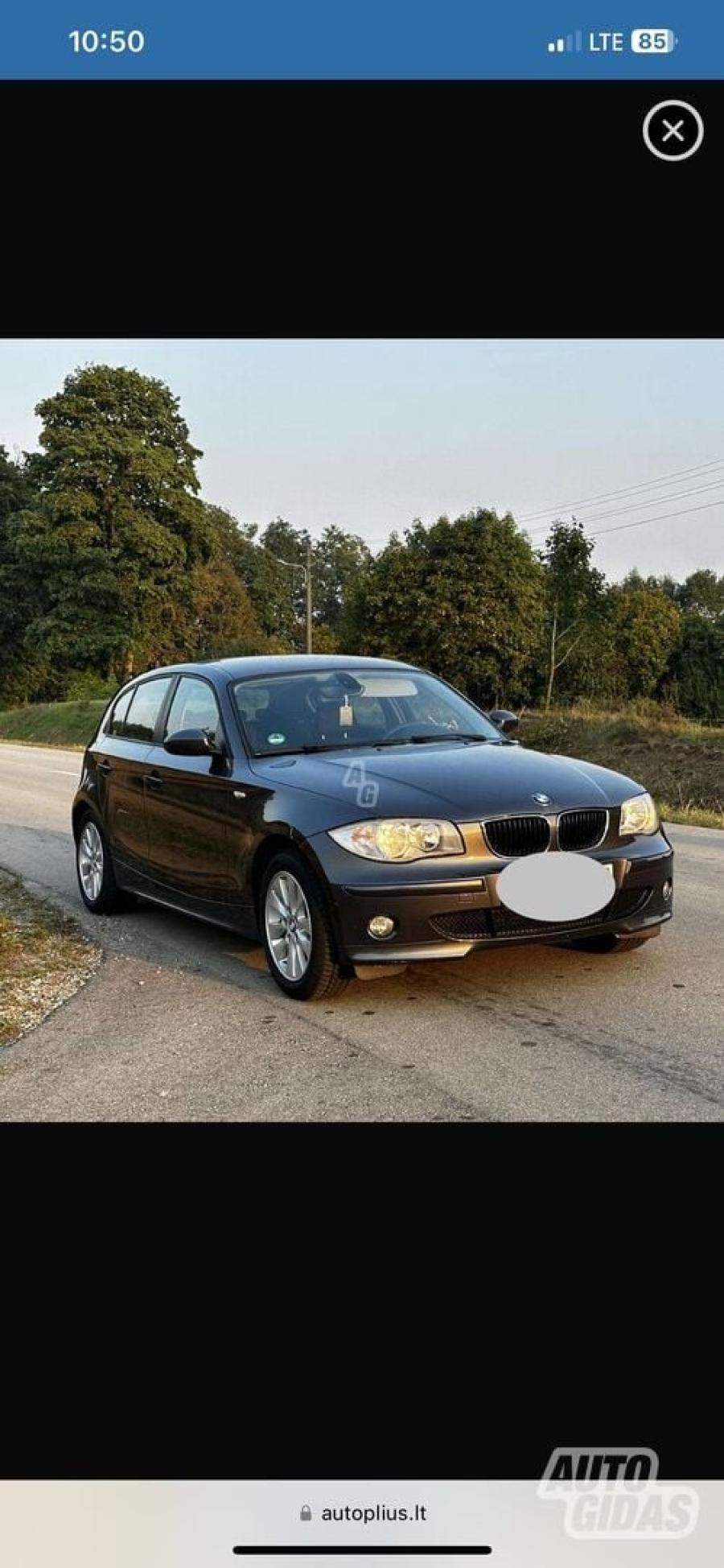 BMW 116 2006 Kauņa, ar dzinēja tilpumu 1.60 L un nobraukumu 232 tūkst. km par 900 €, foto 1 vietnē AUTOMOTO.COM.LV