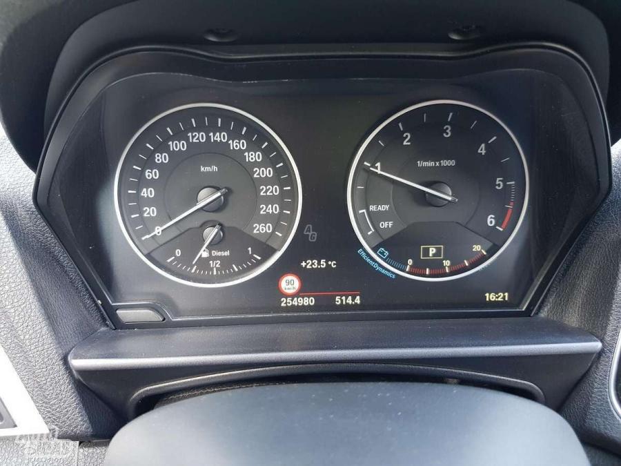 BMW 116 2016 in Vilnius, with an engine capacity of 1.50 L and mileage of 254 thousand km for 8800 €, photo 20 on AUTOMOTO.COM.LV