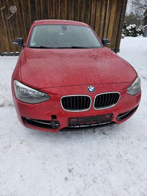 Sarkans BMW 116 2014 Utena, ar dzinēja tilpumu 2.00 L un nobraukumu 142 tūkst. km par 3999 €, foto  vietnē AUTOMOTO.COM.LV