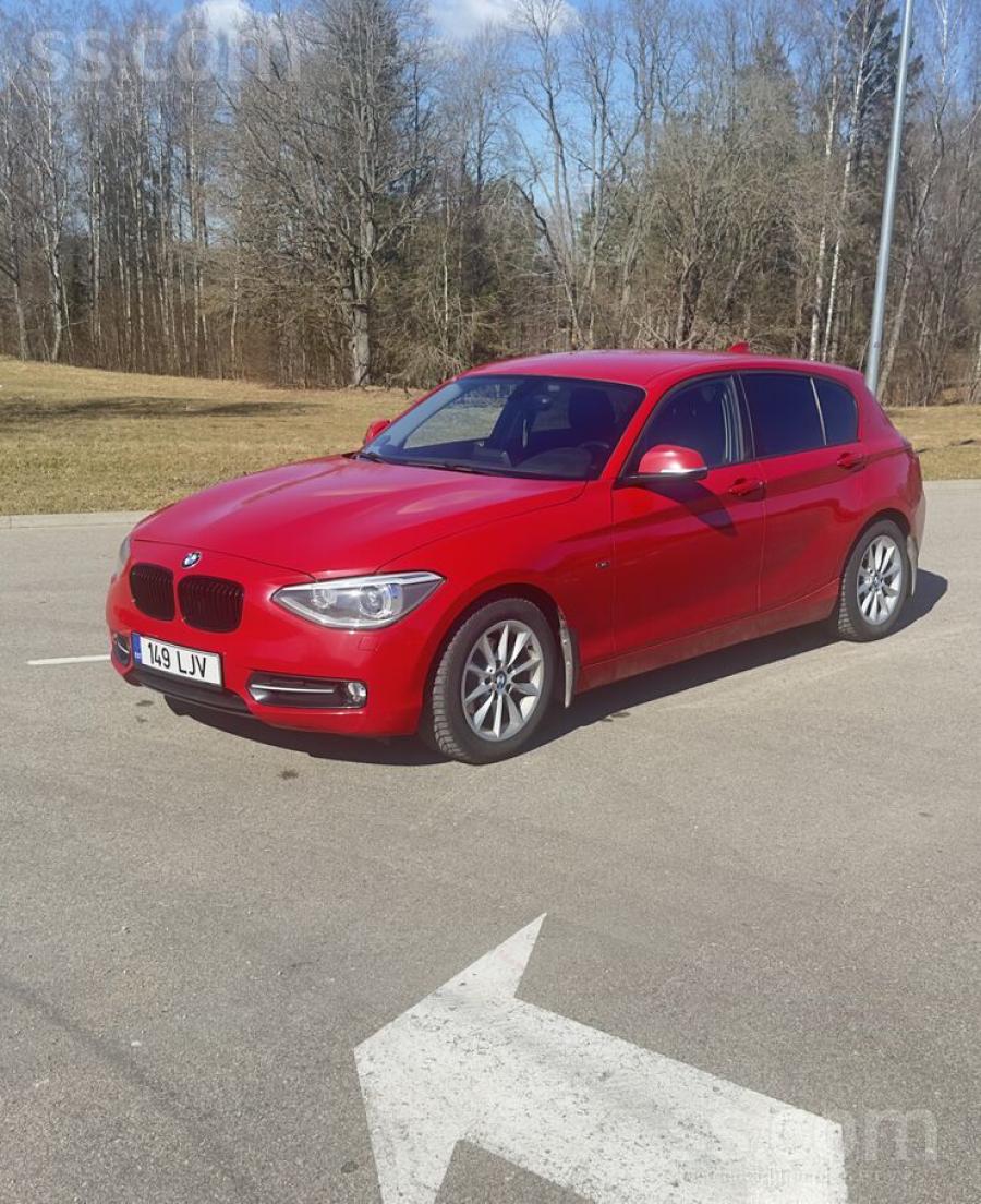 Red BMW 116 2012 in Valmiera, with an engine capacity of 1.60 L and mileage of 193 thousand km for 6500 €, photo 12 on AUTOMOTO.COM.LV