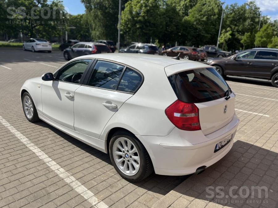White BMW 116 2008 in Riga, with an engine capacity of 1.60 L and mileage of 155 thousand km for 3100 €, photo 6 on AUTOMOTO.COM.LV