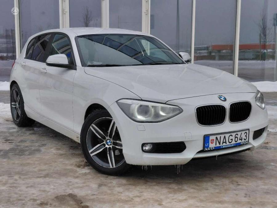 White BMW 116 2012 in Vilnius, with an engine capacity of 2.00 L and mileage of 353 thousand km for 7900 €, photo 1 on AUTOMOTO.COM.LV