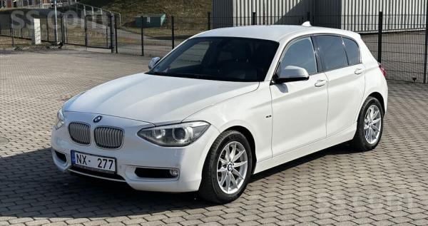 White BMW 116 2012 in Jelgava, with an engine capacity of 2.00 L and mileage of 243 thousand km for 7999 €, photo 1 on AUTOMOTO.COM.LV