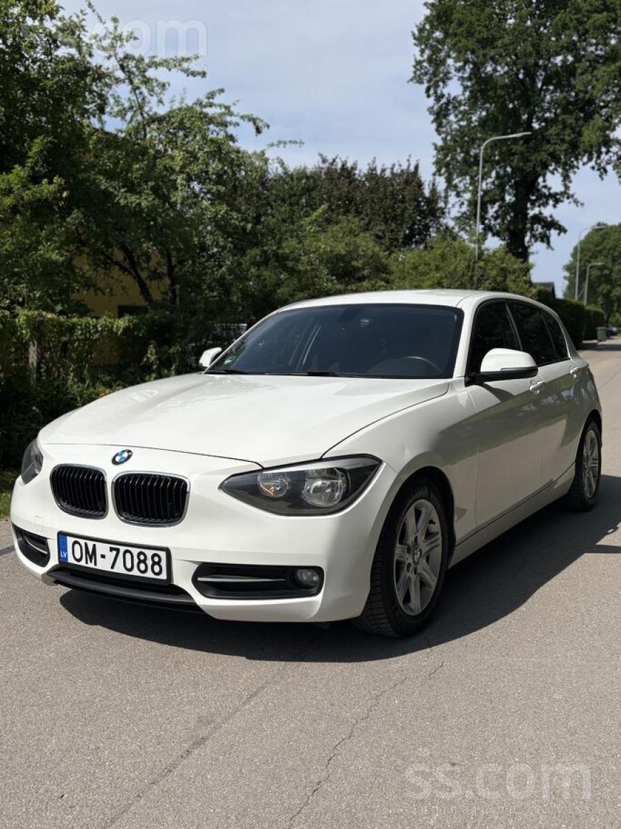 White BMW 116 2012 in Jelgava, with an engine capacity of 1.60 L and mileage of 213 thousand km for 4750 €, photo 1 on AUTOMOTO.COM.LV