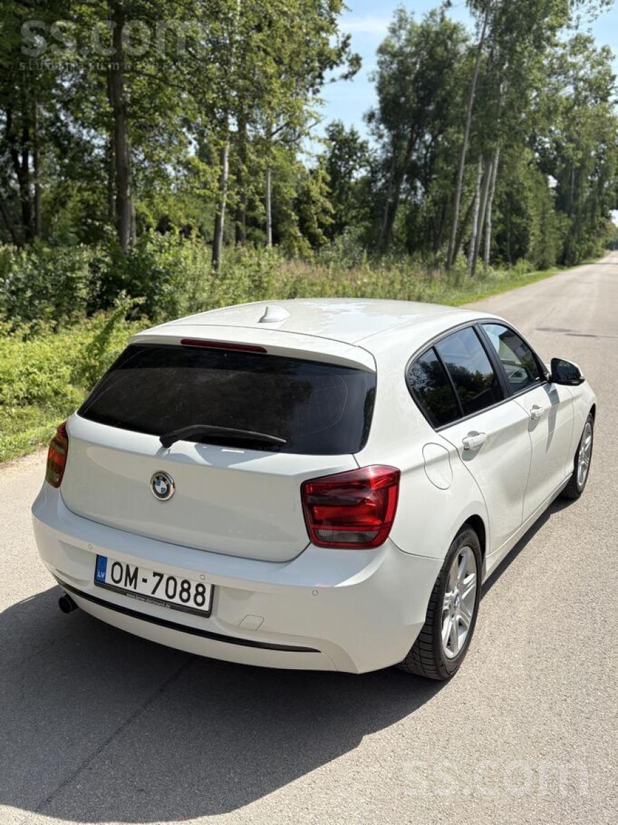 White BMW 116 2012 in Jelgava, with an engine capacity of 1.60 L and mileage of 213 thousand km for 4750 €, photo 4 on AUTOMOTO.COM.LV