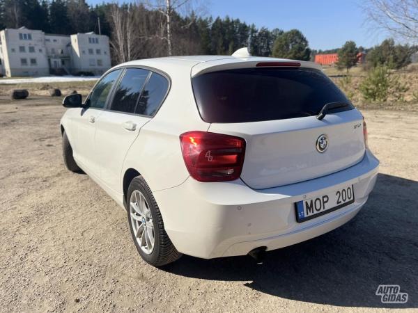 White BMW 116 2013 in Vilnius, with an engine capacity of 1.60 L and mileage of 234 thousand km for 6200 €, photo 5 on AUTOMOTO.COM.LV