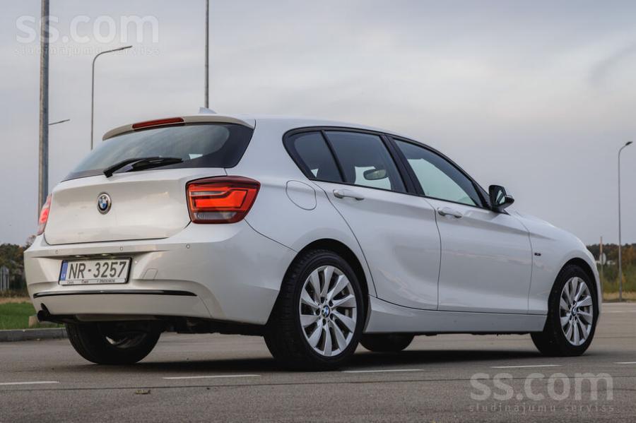 Balts BMW 116 2013 Tukums, ar dzinēja tilpumu 1.60 L un nobraukumu 200 tūkst. km par 5500 €, foto 3 vietnē AUTOMOTO.COM.LV