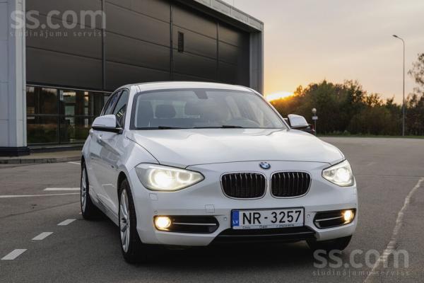 White BMW 116 2013 in Tukums, with an engine capacity of 1.60 L and mileage of 200 thousand km for 5500 €, photo 6 on AUTOMOTO.COM.LV