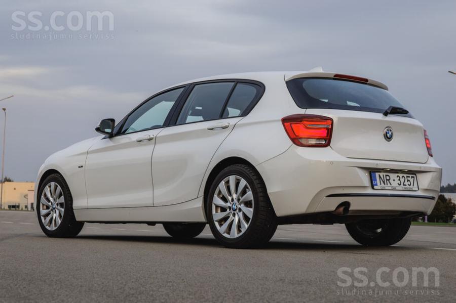 Balts BMW 116 2013 Tukums, ar dzinēja tilpumu 1.60 L un nobraukumu 200 tūkst. km par 5500 €, foto 7 vietnē AUTOMOTO.COM.LV
