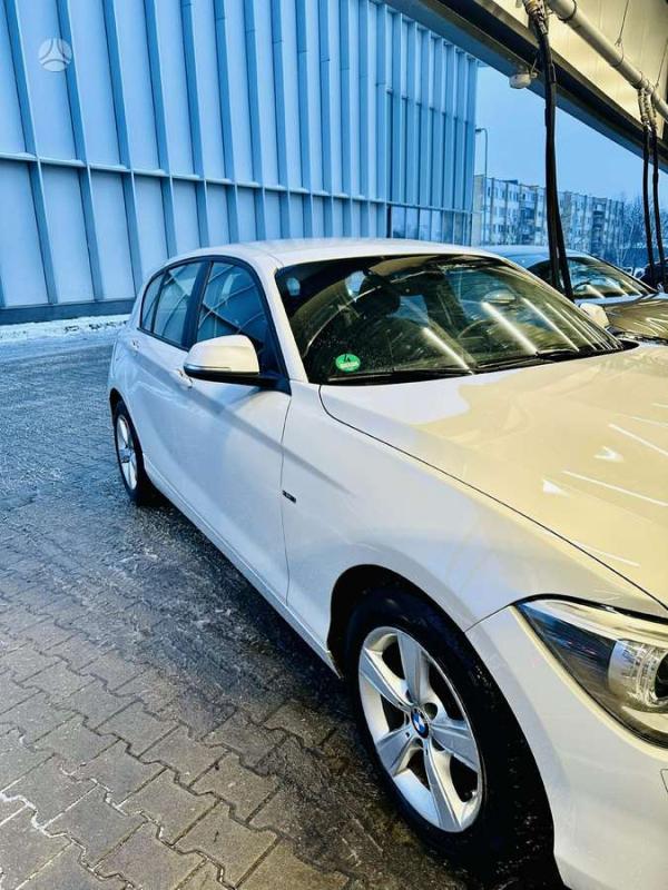 White BMW 116 2014 in Vilnius, with an engine capacity of 2.00 L and mileage of 177 thousand km for 6400 €, photo 7 on AUTOMOTO.COM.LV