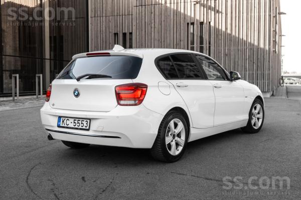 White BMW 116 2014 in Riga, with an engine capacity of 1.60 L and mileage of 174 thousand km for 5950 €, photo 2 on AUTOMOTO.COM.LV